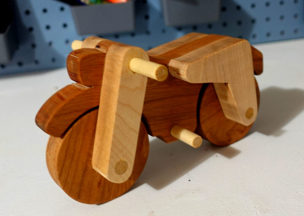 Free Plans: Make a Wood Toy Motorcycle - Timber Topia